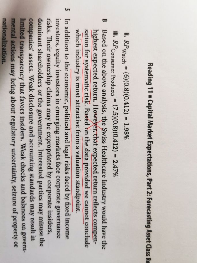 关于Singer-Terhaar模型-有问必答-品职教育 专注CFA ESG FRM CPA 考研等财经培训课程